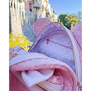 Loungefly Disney Minnie Mouse Cotton Candy Sequin Mini Backpack