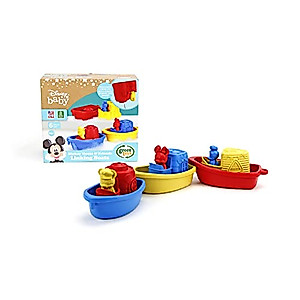 Green Toys Mickey Mouse Linking Boats