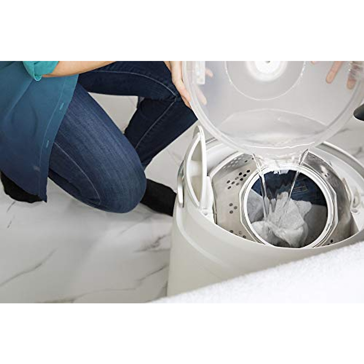 Yirego Drumi Portable Washer Non Electric | 10 mins Quick Wash & Spin Dry | Space Saving - ideal for Apartments and Travel | Replace hand wash | Easy Clean and Maintain Product Name