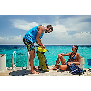 Skog Å Kust SnorkelSåk 2-in-1 Mesh Snorkel Bag with Removable Interior Waterproof Dry Bag | Blue