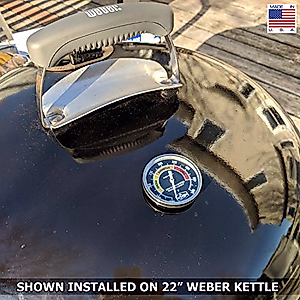 Midwest Hearth Professional BBQ Grill Thermometer (2" Dial)