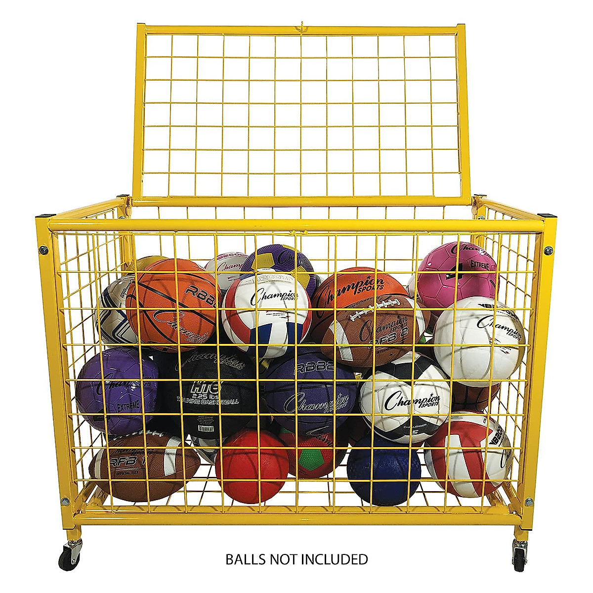 Champion Sports Locking Ball Storage Locker (42 Inch x 24 Inch x 29 3/4 Inch)