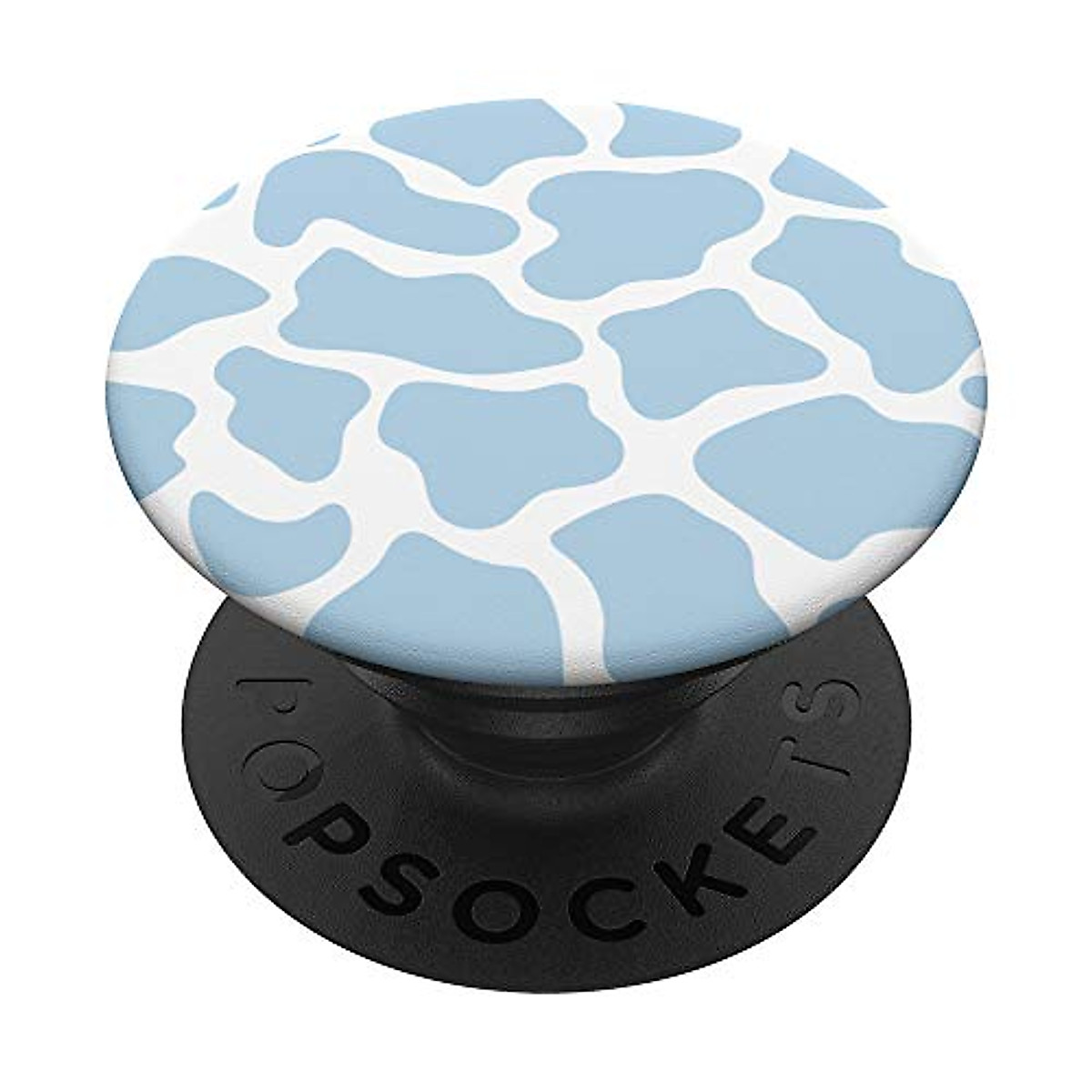 Cow Print Pattern in Light Blue Pastel Blue PopSockets Swappable PopGrip