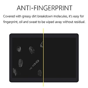 Transwon (for Pritom 10 Inch Tablet, Middle Rear Camera) 2PCS Tempered Glass Screen Protector for DigiLand 10.1 Tablet DL1036/ Pritom M10 10 Inch Tablet with Rear Camera in the Middle