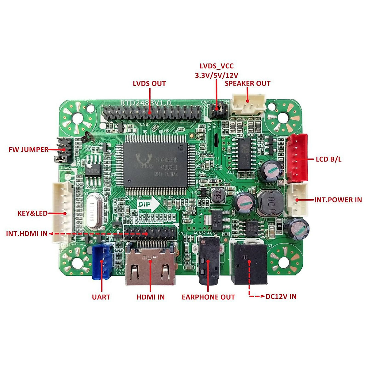 Arcade Cabinet Advertising Screen Stretched Bar LCD and 24 inch 1920x360 with HDMI DHL Shipping