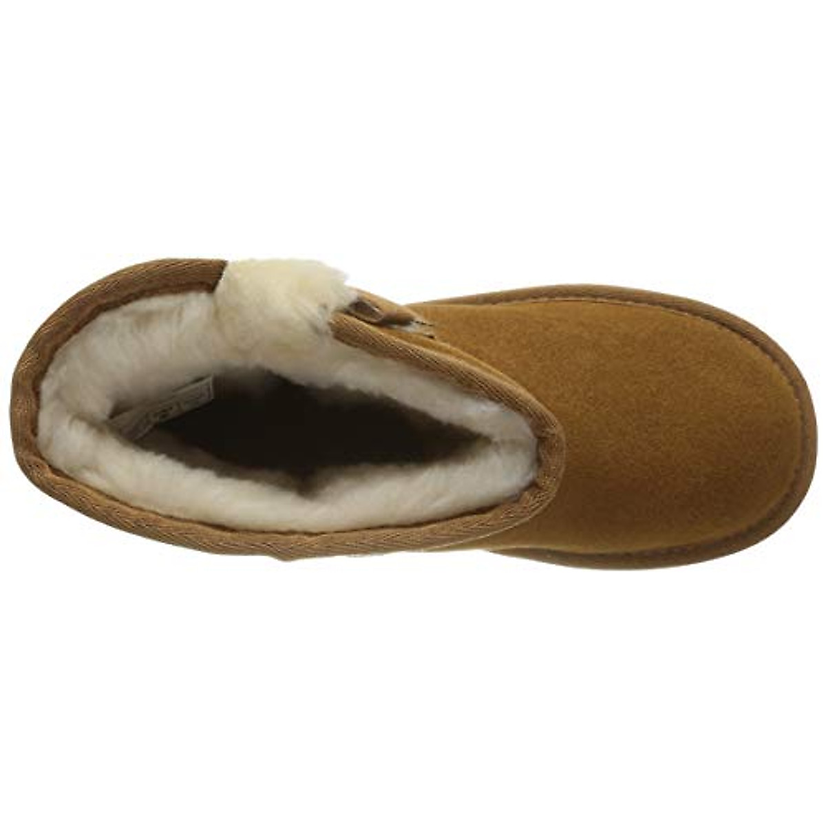 Koolaburra by UGG Girls' Victoria Short Fashion Boot, Chestnut, 04 Youth US Big Kid