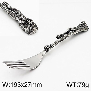 Silverware Set Handmade Badass Lion Cutlery Set Premium Stainless Steel Utensils,Including Knife/Fork/Spoon,Halloween Cutlery Utensil Set Silverware Set Gift For Gothic Punk Lover