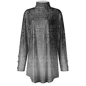 Fall Outfits Women Trendy Womens Clothing Women's Fashion Business Casual Women Black Tops for Women Blue Sweatshirt Long Sleeve Summer Tops for Women Maternity Dress Long Sleeve（5-Gray,X-Large）