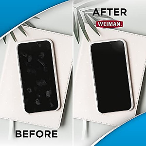 Weiman Electronic & Screen Disinfecting Wipes - Safely Clean and Disinfect Your Phone, Laptop Keyboard, Tablets, Lens Wipes - 30 Count | 2 Pack with MicroFiber Towel Included