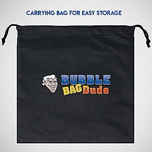 BUBBLEBAGDUDE Bubble Bags 5 Gallon 5 Bags Set - Herbal Ice Bubble Bag Essence Extractor Kit - Plant & Herb Extraction Bubble Bags with 10 x 10” Pressing Screen & Storage Bag (220 to 25-Micron Bags)