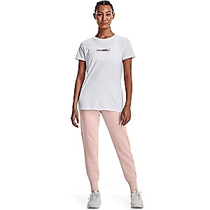 Under Armour Women's Standard Gradient Pill Short Sleeve T-Shirt, (100) White / / Black, Small