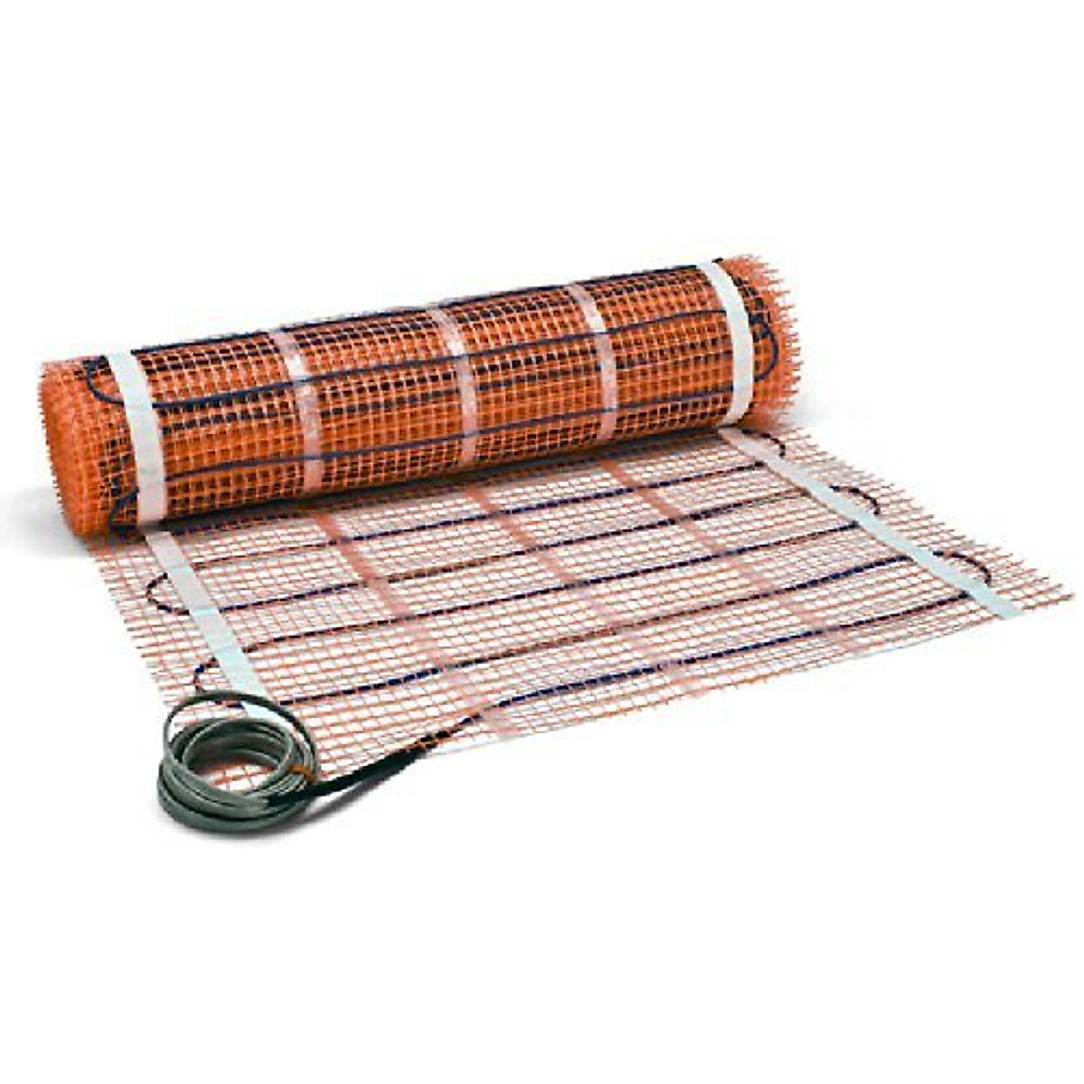 SunTouch TapeMat Electric Under Floor Heating Kit with Command Touch Programmable Thermostat 120V, 2.0' x 12.5' (25 Sq. Ft.), Orange
