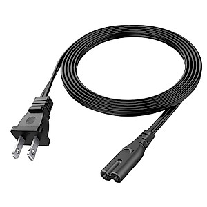 Power Cord for Xbox Series S Game Console 2 Prong Power Cord Replacement AC Cable