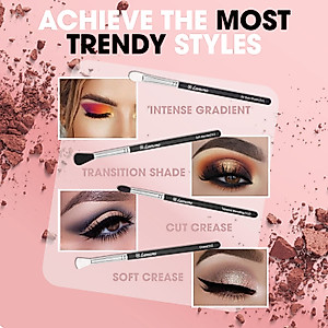 Eyeshadow Brush Set Blending Brushes - Eye Makeup Brushes Eyeshadow Kit - Smoky Eye Brush Set - For Shading or Blending of Eye Shadow Cream Powder Highlighter