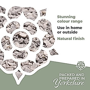 Natural World Rock Plant Topper Stones - Beautiful Natural Stones | 4.5 lbs | 1/4 Inch Diameter | Perfect for Plant Pots Inside & Out | for Home, Garden, Plant Pots (Paloma Grey)