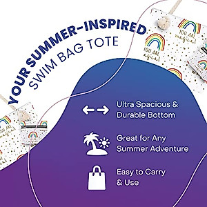 Rave Envy Rainbow Tote Bag, Beach Tote Bag - You are Magical