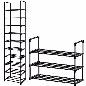 OYREL Shoe Rack, Sturdy Metal Shoe Rack Organizer,Narrow Shoe Rack,Shoe Racks for Closets,Shoes Rack,Shoe Stand,Shoe Shelf
