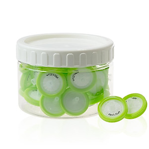 PEKYBIO 30 Pack PES Syringe Filters, Lab Filters Hydrophilic 0.22um Pore Size, 25mm Diameter Filtration