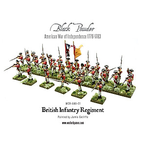Black Powder Revolutionary British Infantry Regiment 1:56 Military Wargaming Plastic Model Kit