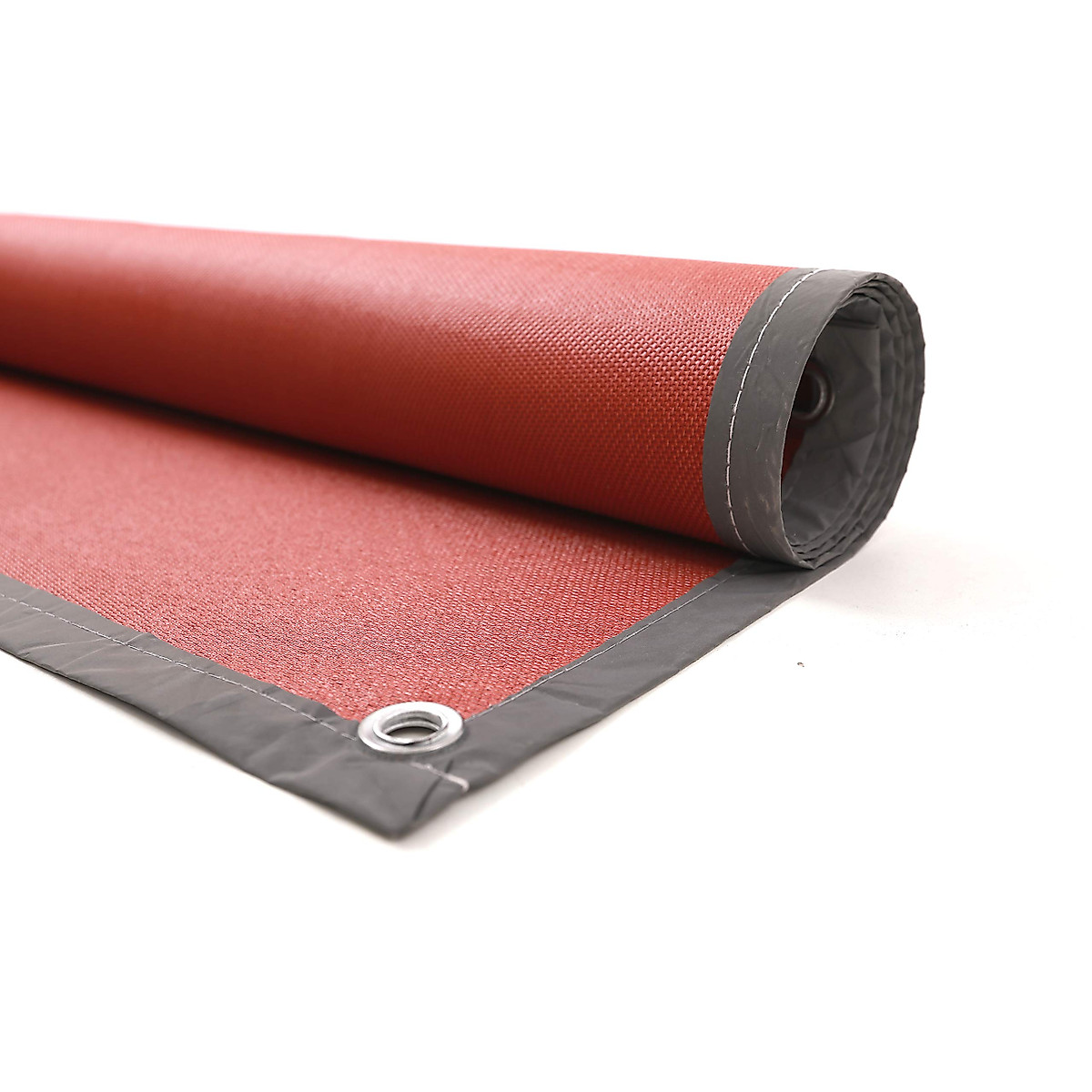 Fire Pit Mat 31 inchx47 inch, Duty Outdoor Patio Grill Mat with Reflective Strip, Heat Resistant Fire Pit Mat Grill Mat for BBQ, Camping, Patio, Garden, Backyard, Picnic, Orange