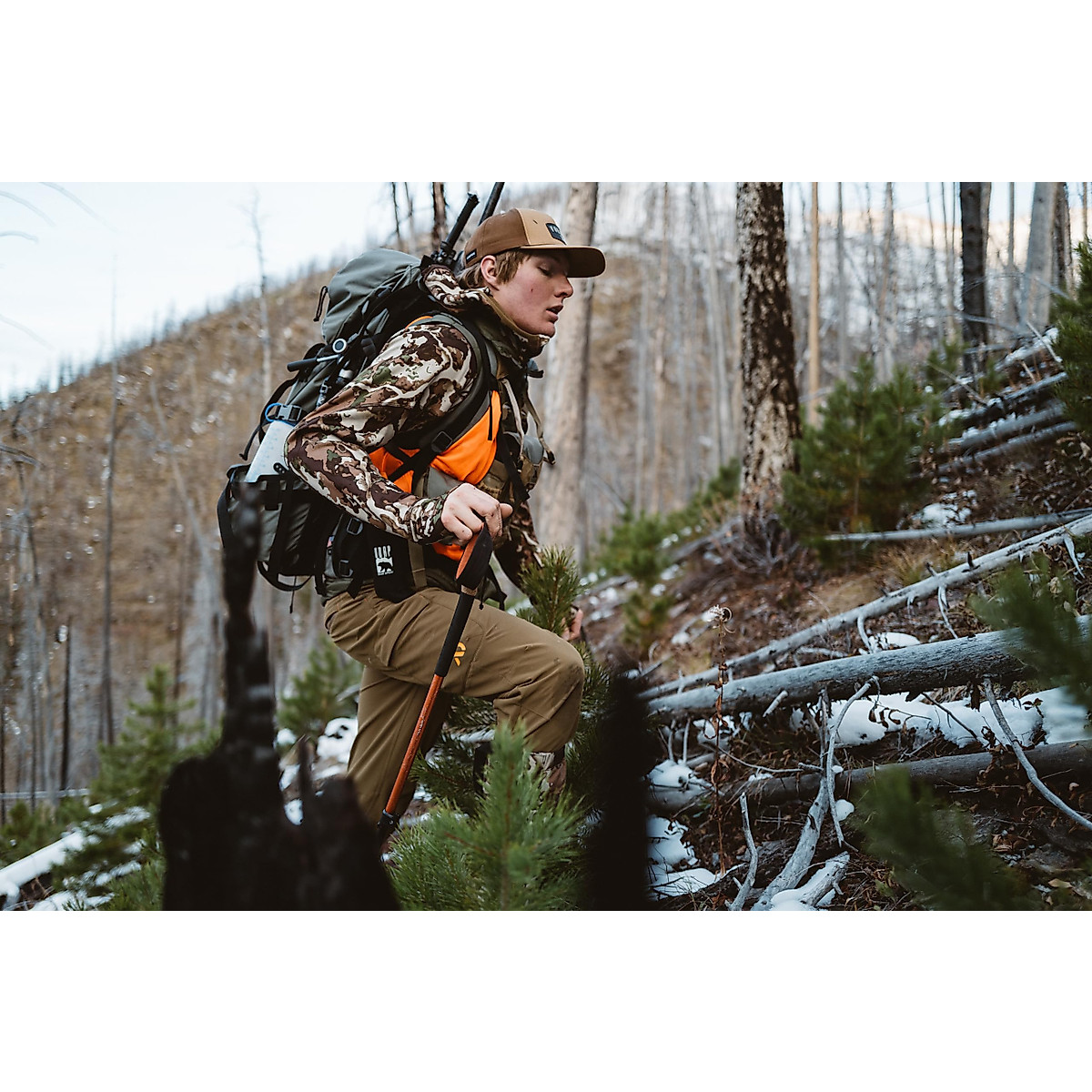 First Lite Men’s Catalyst Soft Shell Pant - Fleece Hunting Pants - Dry Earth - Large