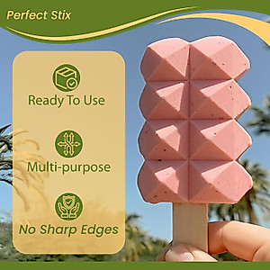 Perfect Stix Wooden Poplar Wood Craft Sticks. Jumbo Size, 6 x 3/4, Wood, Natural Poplar Wood, 500Ct. Multipurpose Craft, Popsicles, Waxing, Arts and Crafts.