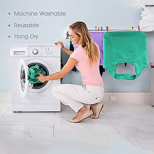 BeeGreen Reusable-Grocery-Bags-Foldable-Machine-Washable-Reusable-Shopping-Bags-Bulk Colorful 10 Pack 50LBS Extra Large Folding Reusable Bags Totes w Zipper Storage Bag Lightweight Polyester Fabric