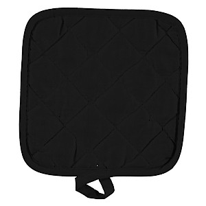 EZI Premium Two Oven Mits & Two Pot Holders 4 Piece Set,,Black