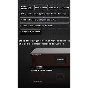 GUSTARD U18 DDC USB Digital Interface DSD512 PCM768Khz XU216 K2 Fully Isolation AS338 Hi-End Crystol IIS USB Audio Interface (Silver)