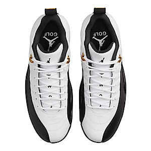 Jordan 12 Low Retro Taxi Men's Golf Cleats DH4120-100 White/Black