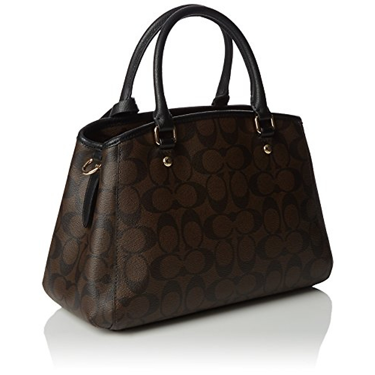 Coach Margo Carryall and Crossbody handbag (Brown Black)