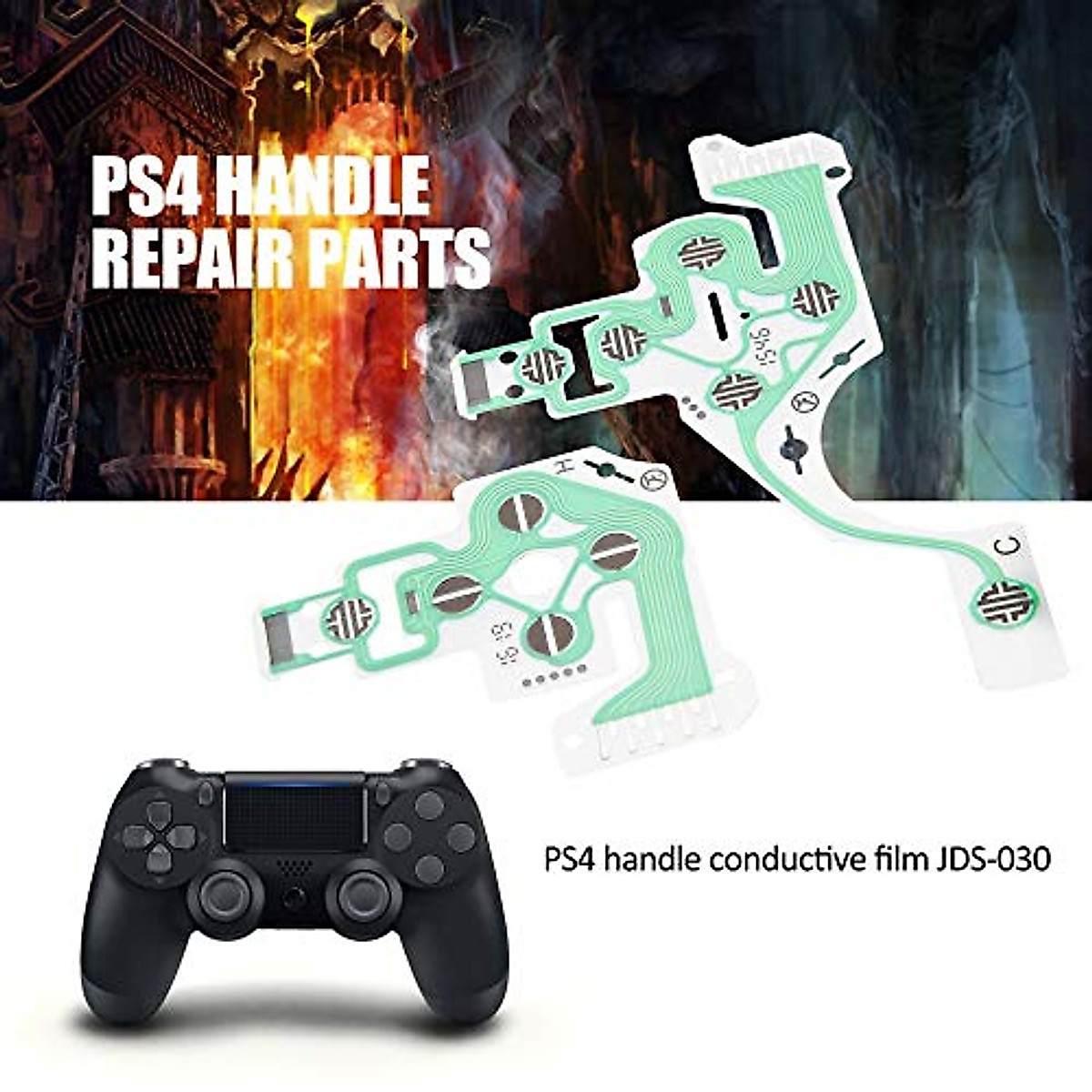 urjipstore Ps4 Controller Conductive Film Replacement Button Ribbon Circuit Board