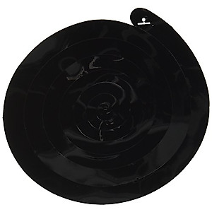 Amscan Swirl (12ct) Party Decorations, 22 inches, Jet Black