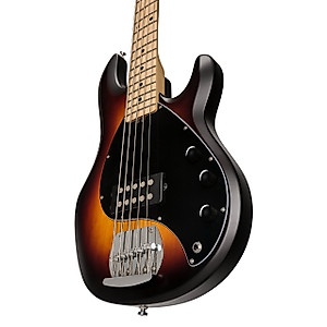 Sterling by Music Man StingRay Ray5 Bass Guitar in Vintage Sunburst Satin, 5-String