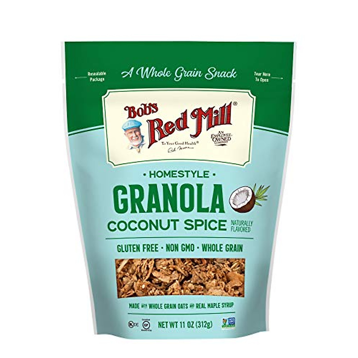 Bob's Red Mill Homestyle Coconut Spice Granola, 11-ounce (Pack of 6)
