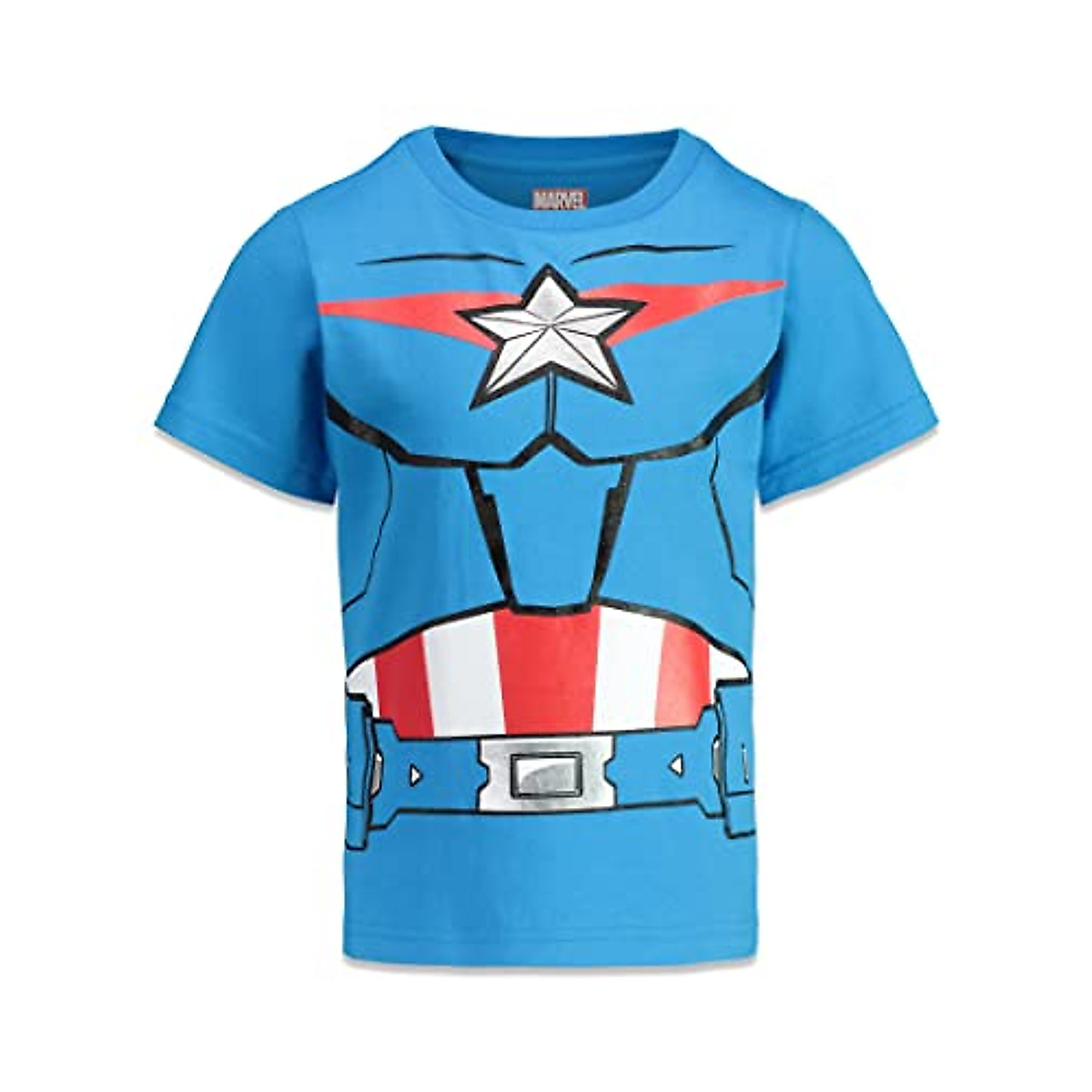 Marvel Avengers Iron Man Captain America Black Panther Big Boys 4 Pack Athletic T-Shirts 10