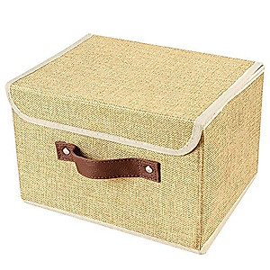 SverdloFG 2Pc Foldable Storage Bins Set Baskets Boxes Cubes Organizer Box Containers w/Lid Storagebox Storage bins Storage shelves Cube storage Storage cubes Closet storage Storage bins with lids