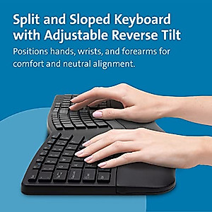 Kensington Pro Fit Ergonomic Wireless Keyboard - Black (K75401US)