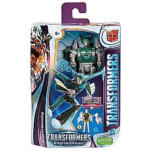 Transformers Toys EarthSpark Deluxe Class Terran Nightshade Action Figure, 5-Inch, Robot Toys for Kids Ages 6 and Up