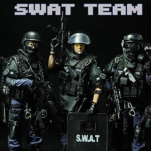 YEIBOBO ! Highly Detail Special Forces 12inch Action Figure SWAT Team (ASSUALTER)