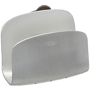 OXO Rust-Proof Aluminum Suction Sponge Holder,Silver,3-inch