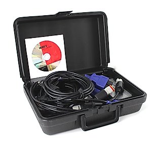 PANGOLIN 3165033 Inline 6 Data Link Adapter Diagnostic Tool for Cummins Diesel Engine Komatsu Excavator Aftermarket Parts Black