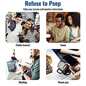 NEEPART 3 Pack Privacy Screen Protector for iPhone 14/ iPhone 13/ iPhone 13 Pro [6.1 Inch], Anti Spy Private Tempered Glass Film, 9H Hardness Surface, Anti-Scratch, Case Friendly, Bubble Free