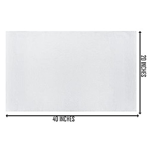 TOALLA (Pack of 12 White Bath Towels Bulk 20x40 Inches -100% Cotton Economy Cheap Bath Towels for Commercial Uses, Gym, Salon, Spa & Hair -Lightweight Bath Towels Quick Drying -Bath Towels Sets Bulk