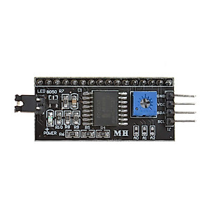 Anmbest 5PCS IIC I2C Serial Interface Board LCD1602 LCD2004 Blue Backlight LCD Display Adapter Plate PCF8574 Expansion Board for Arduino UNO R3 MEGA DIY Kit