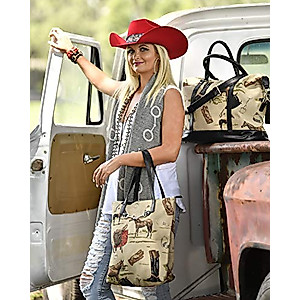 AWST Equestrian Horse Tapestry Shoulder Bag Tote