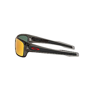 Oakley Youth Kids' OJ9003 Turbine XS Rectangular Sunglasses, Grey Smoke/Prizm Ruby, 57 mm