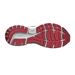 Brooks Men's Ghost 15 Neutral Running Shoe - Red/Blue Haze/White - 10 Medium