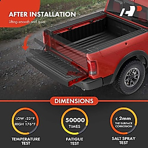 A-Premium Tailgate Assist Lift Supports Shock Struts Compatible with Dodge Ram 1500 2009-2010, Ram 2500/Ram 3500 2010 & Ram 1500 2011-2018, 1500 Classic 2019-2022, 2500/3500 2011-2022