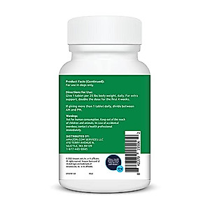 Amazon Basics Dog Hip & Joint Chewable Tablets, Duck Flavored, 120 Count (Previously Solimo)